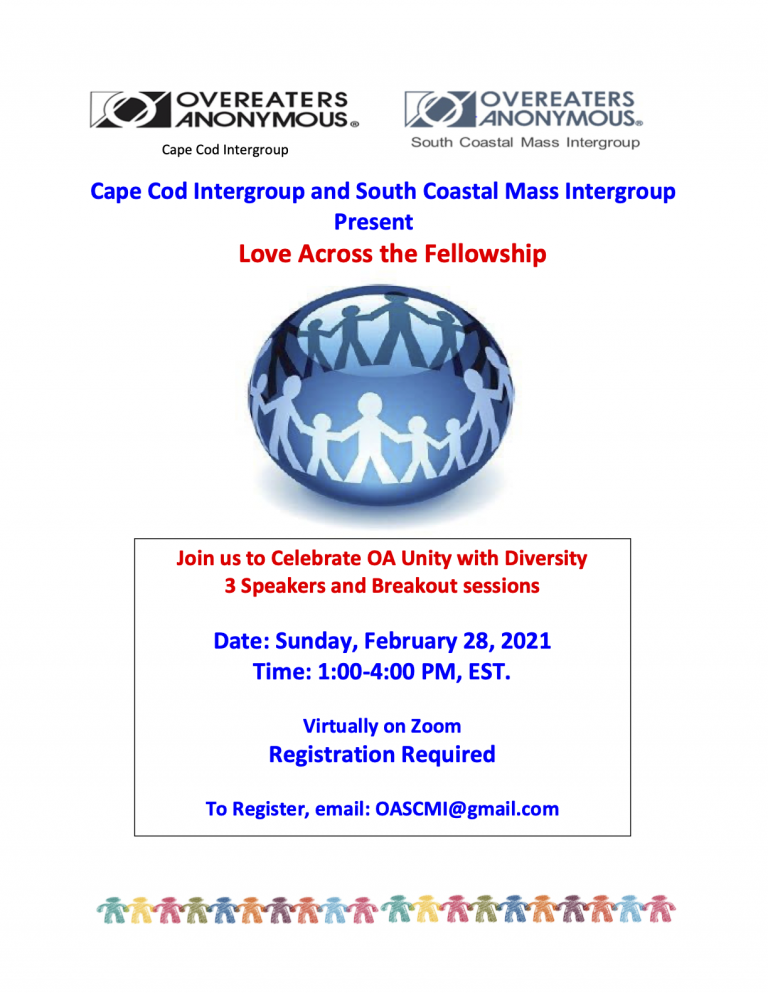Unity Day Flyer 2021 – Cape Cod Intergroup – Overeaters Anonymous