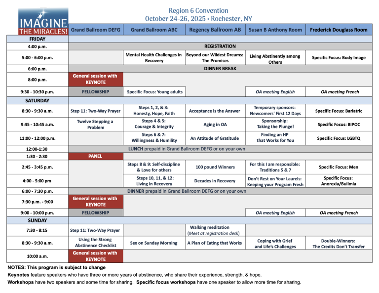2025 Region 6 Convention Schedule – Cape Cod Intergroup – Overeaters ...